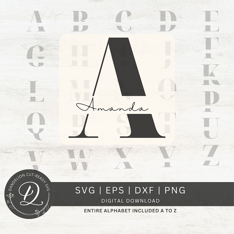 Monogram Svg Files - Etsy