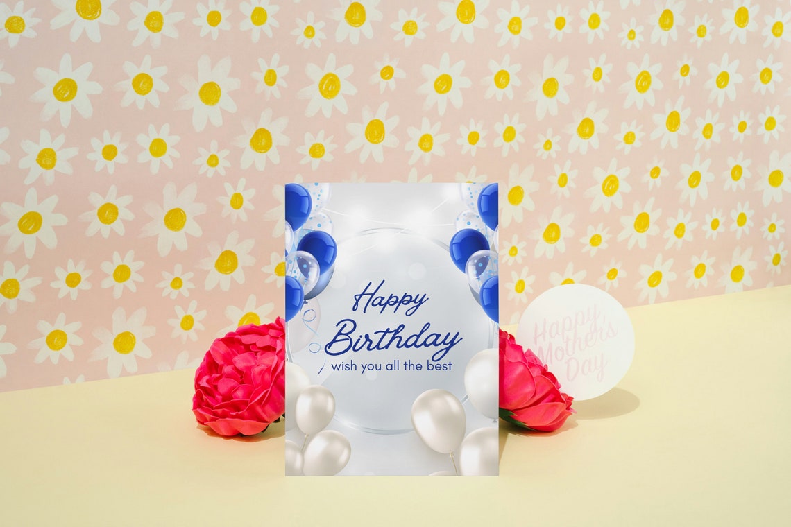 Editable Birthday Card Template Instant Download - Etsy
