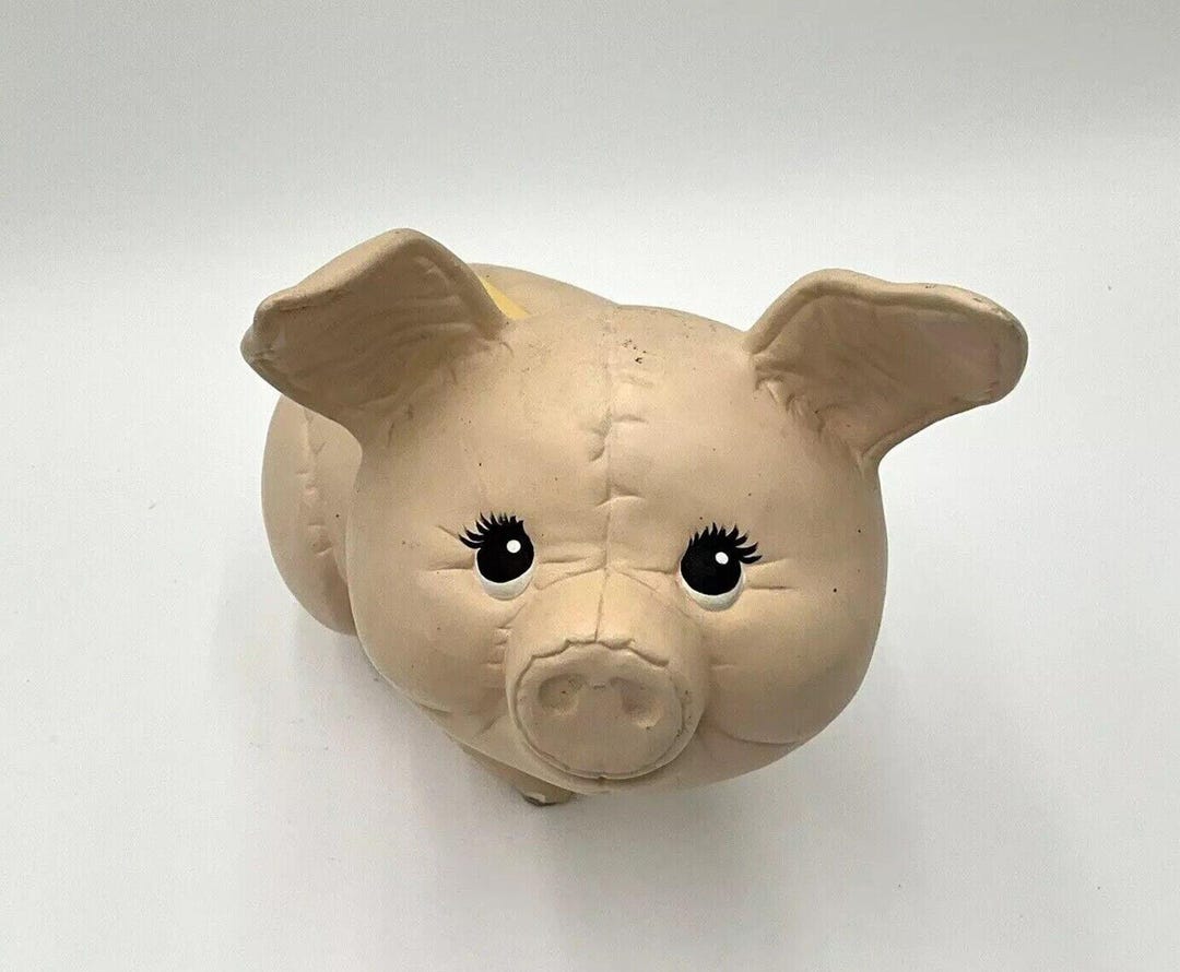 Vintage Rob Roy Piglet Ceramic Piggy Coin Bank Piglet 11"x7 ...