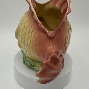 Vintage Ceramic Fish Kissing Lips Planter Pot Hand Painted Whimsical ...