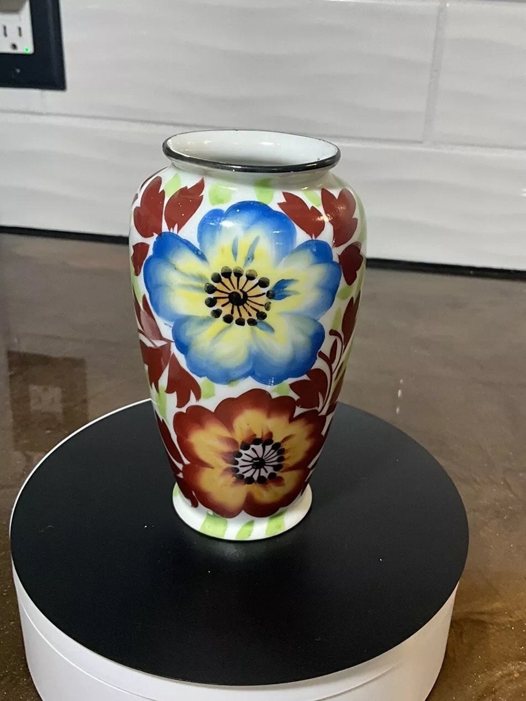 Vase Hand Painted Japanese Art Deco 1930's Tashiro Shoten Bud Vase ...