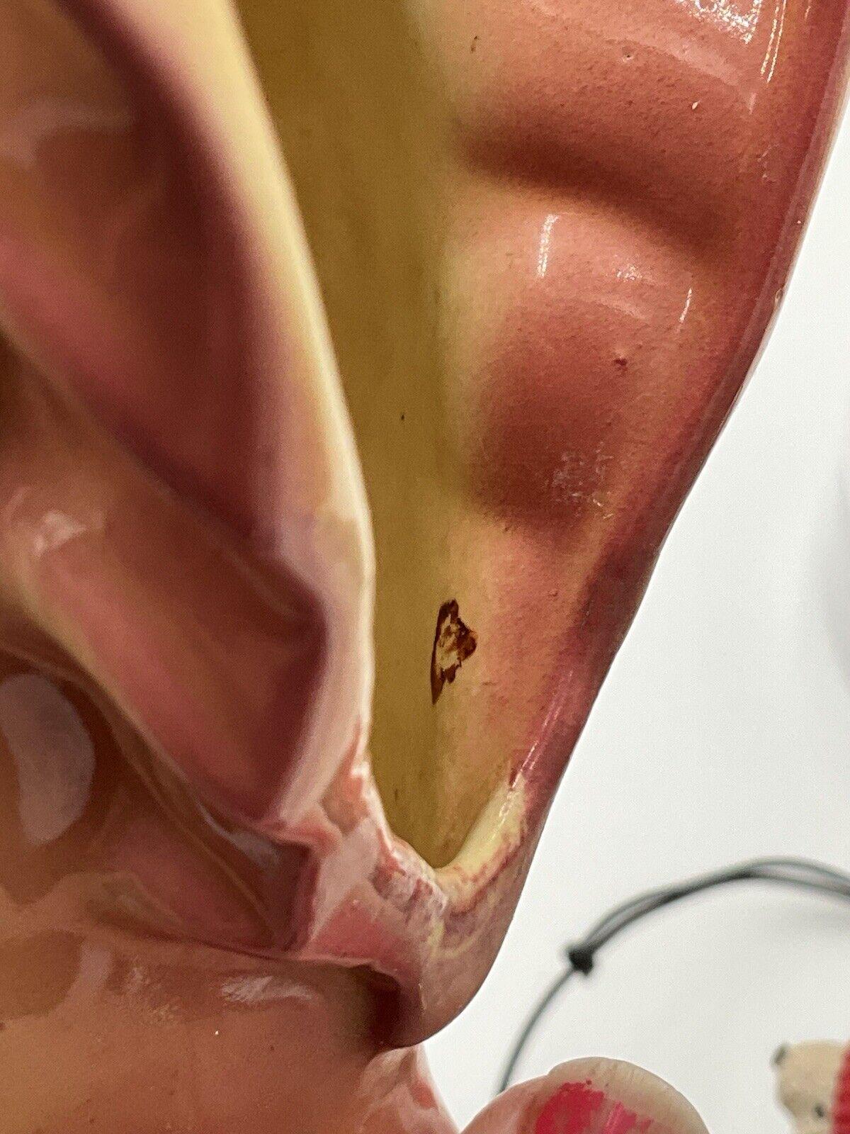 Vintage Ceramic Fish Kissing Lips Planter Pot Hand Painted Whimsical ...