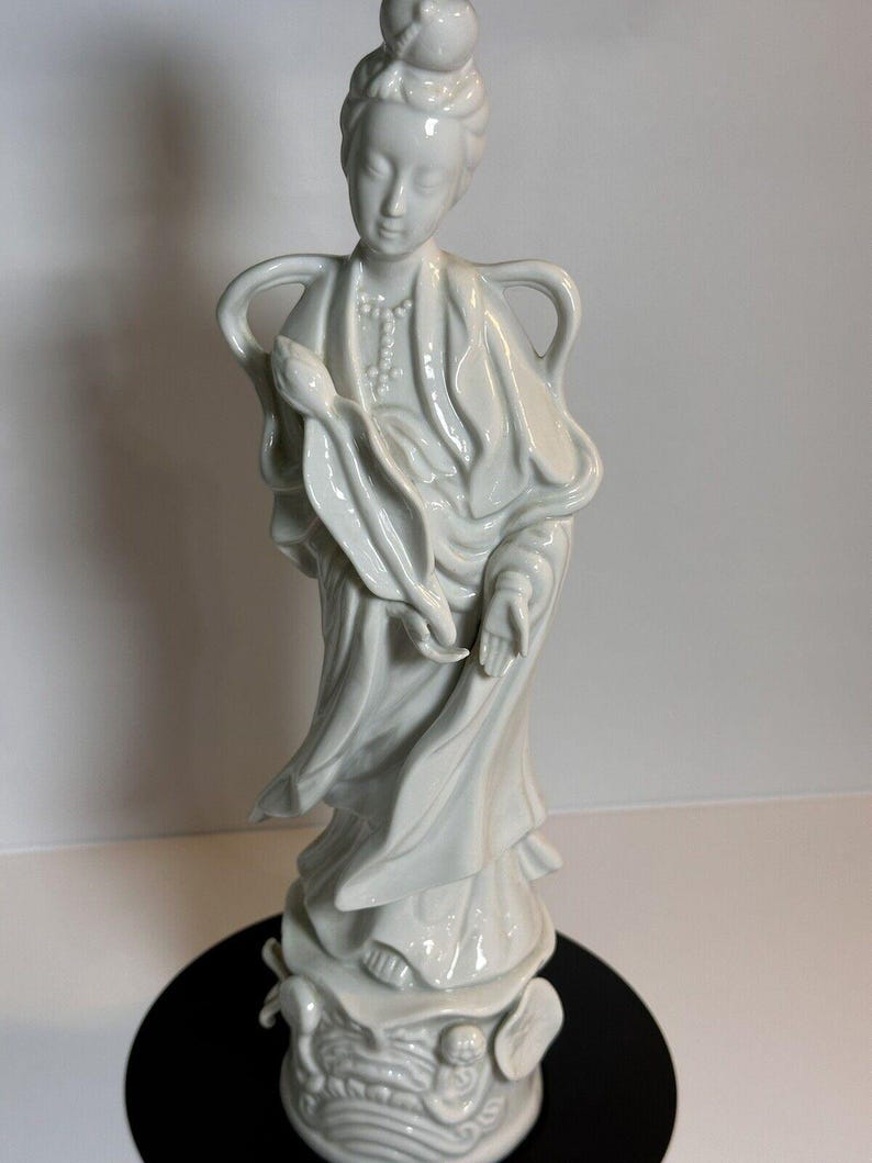 HOMCO Porcelain Geisha Figurine Statue With Flower 1426 Mother of Mercy ...