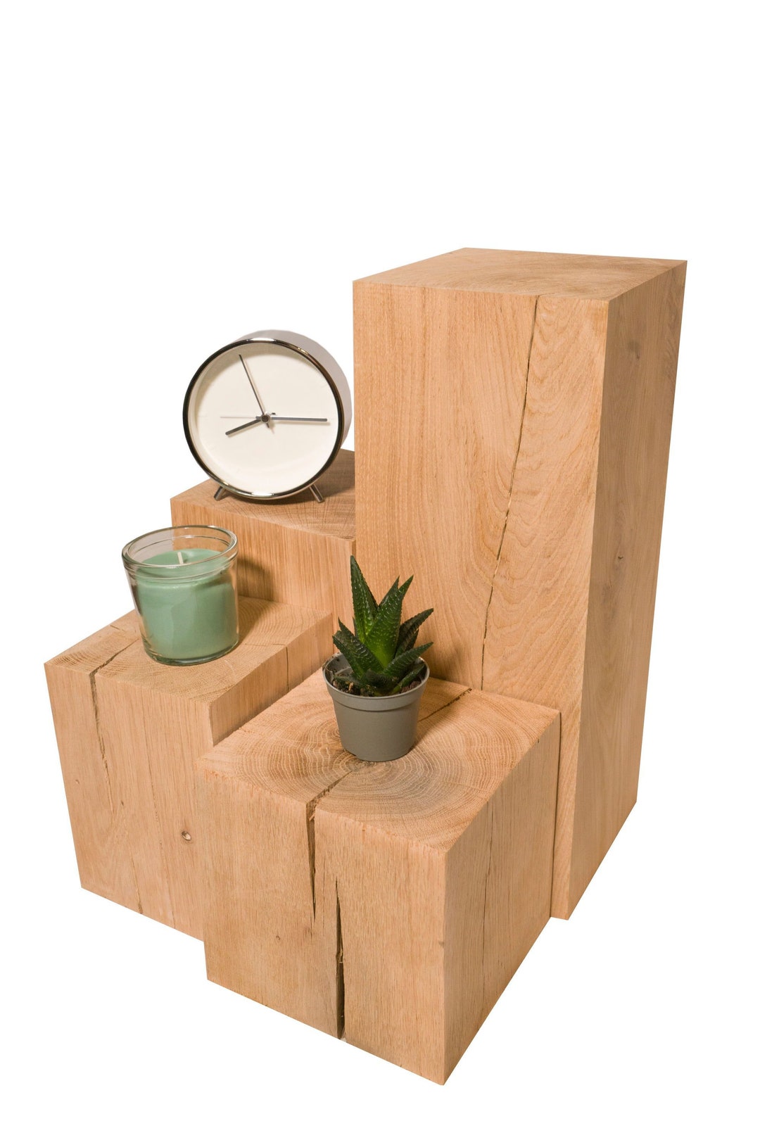 Solid Oak Block 20x20x...cm, Holzblock Eiche, Bloc De Bois Chêne ...