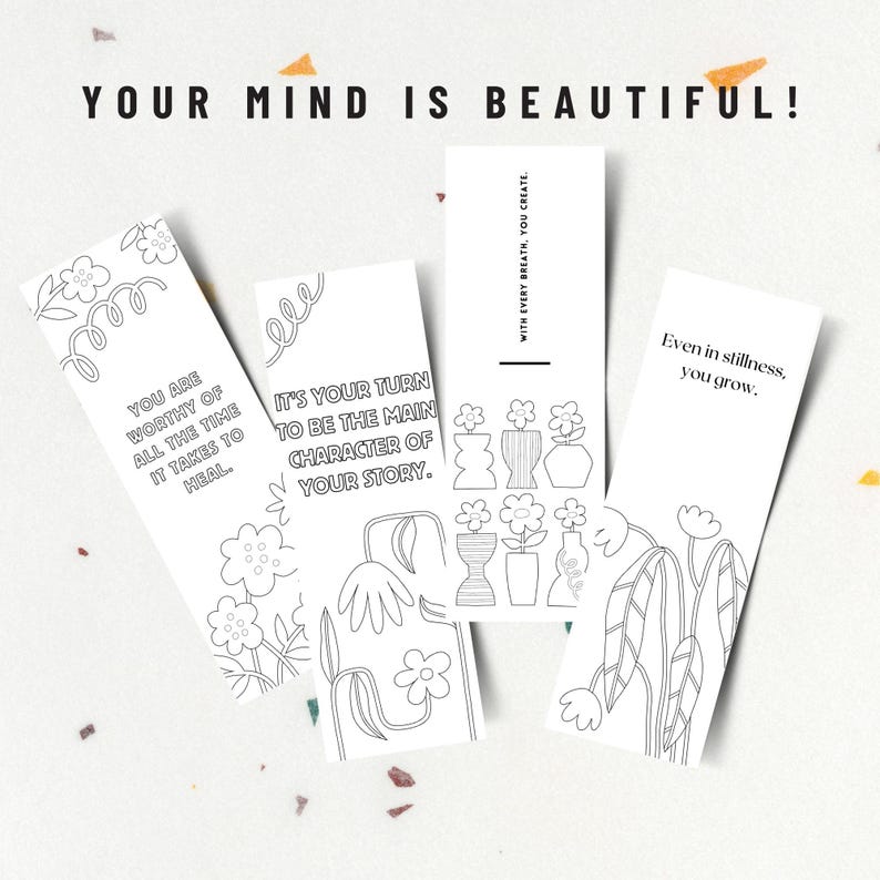 Coloring Bookmarks Reading | Affirmation Bookmarks | Coloring Bookmarks ...