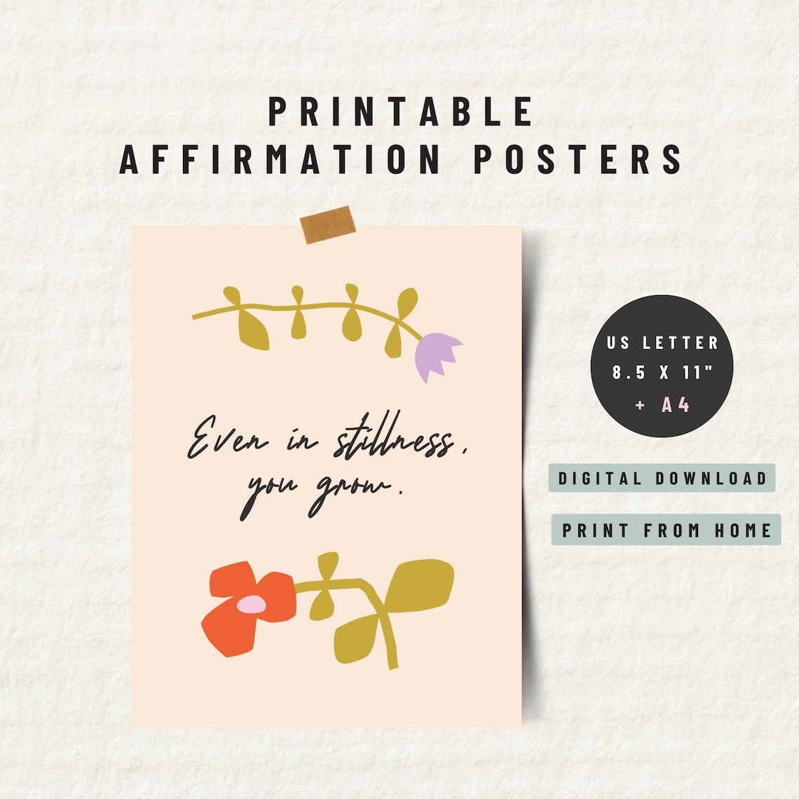 Affirmation Poster for Women | Student Affirmation Poster | Affirmation ...
