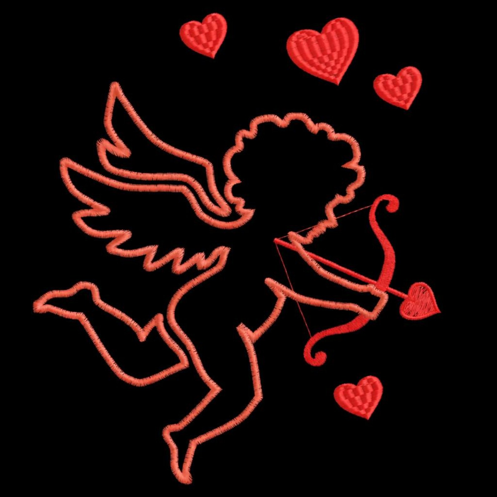 Valentine Cupid Applique Machine Embroidery Design (digital File) - Etsy