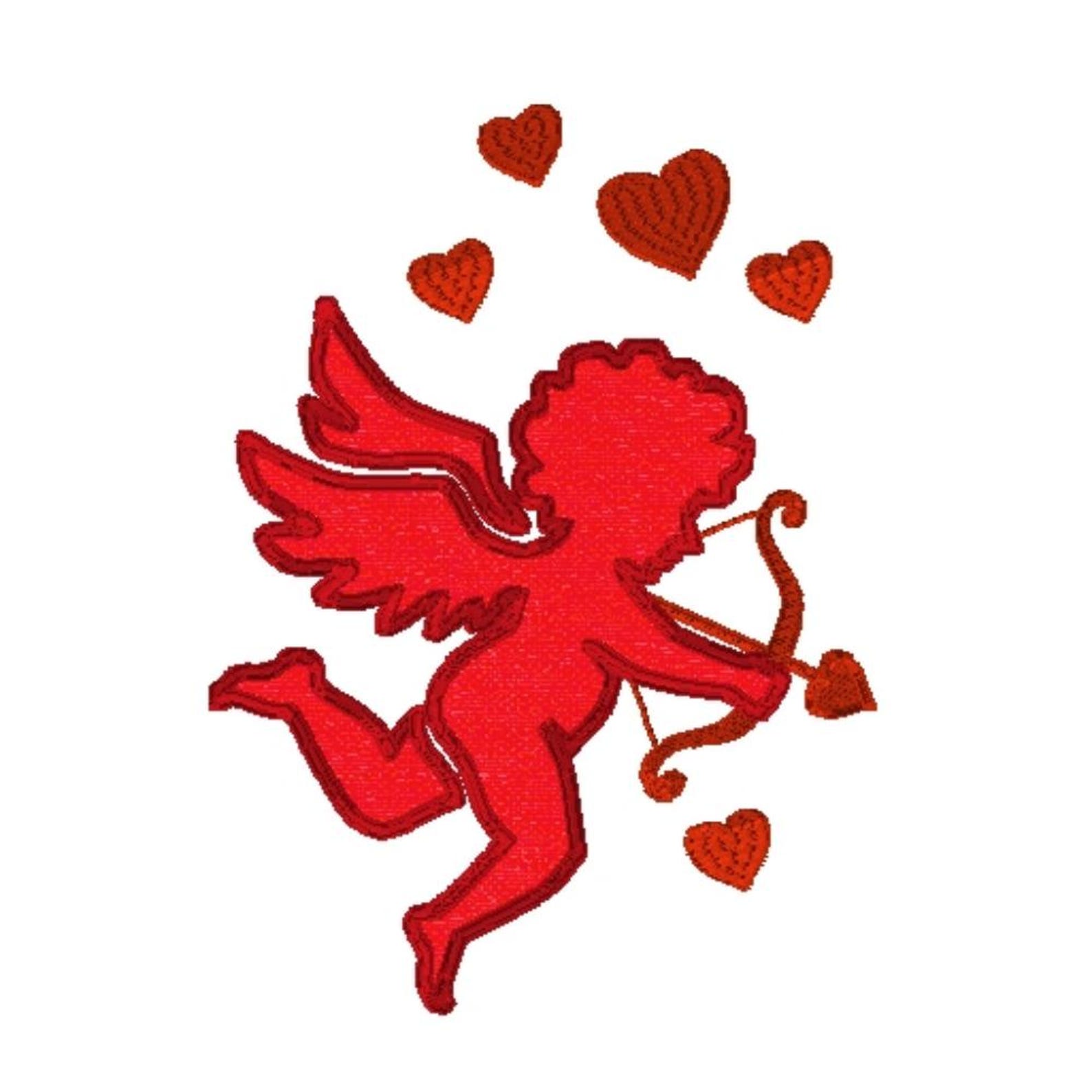 Valentine Cupid Applique Machine Embroidery Design (digital File) - Etsy