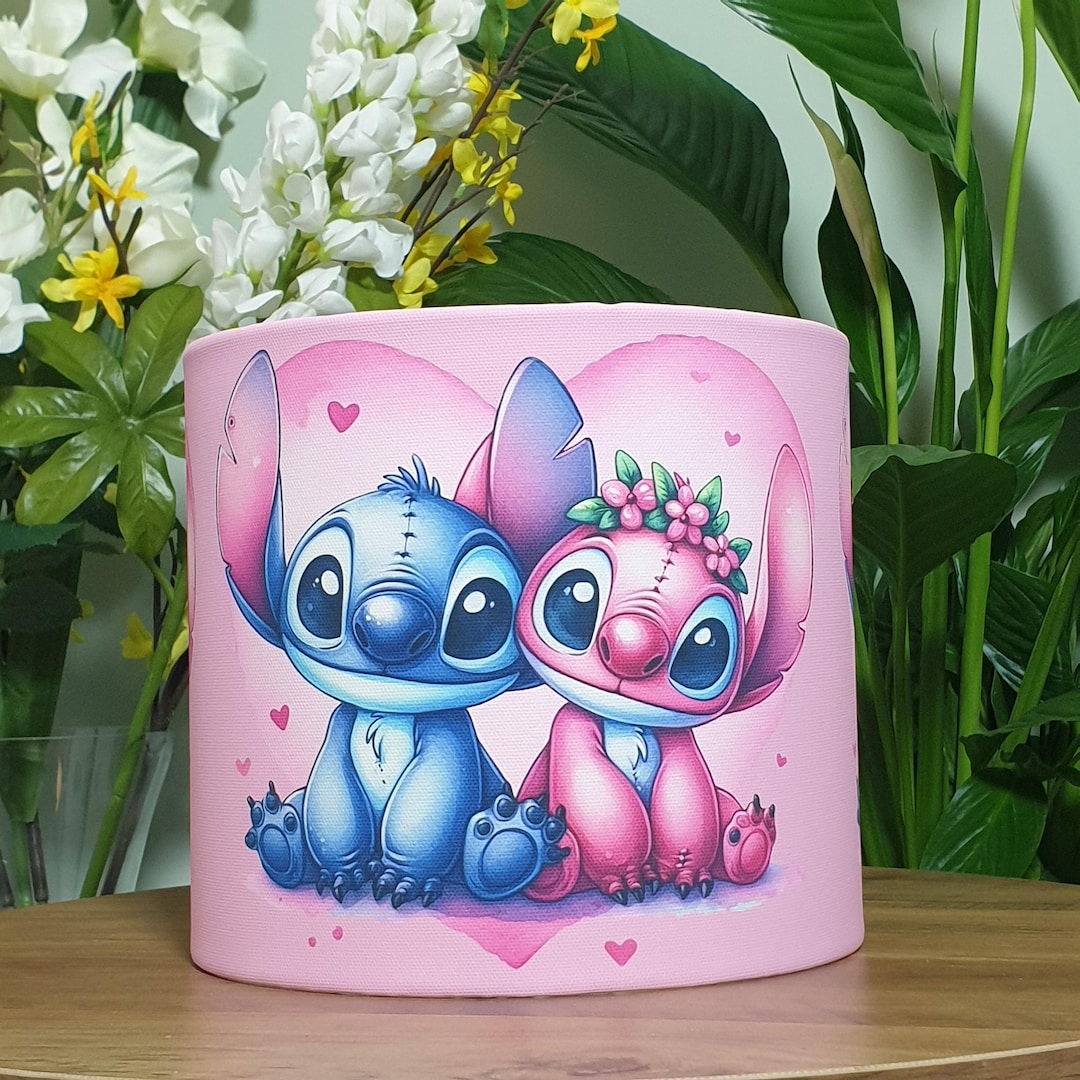Stitch and Angel Ceiling Light Shade or Table Lampshade 8",10" or 12 ...