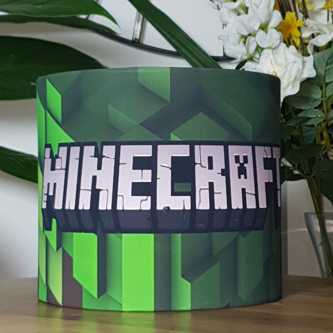Pixels Minecraft Blocks TNT Gaming Ceiling Light Shade or Table Lampshade 8",10" or 12" - Etsy