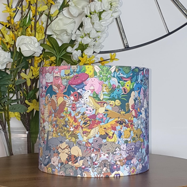 Pokemon Characters Ceiling Light Shade or Table Lampshade 8",10" or 12 ...