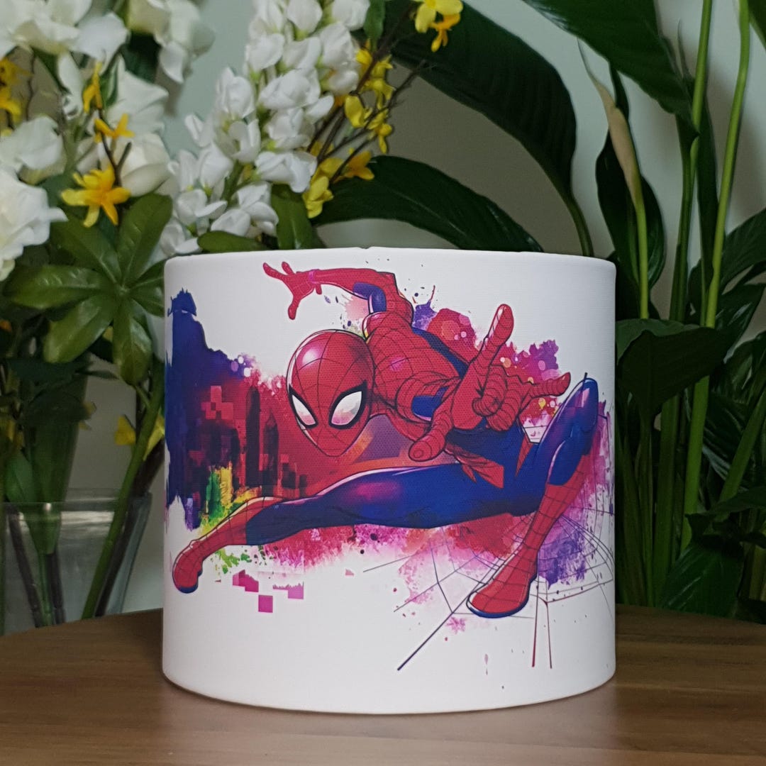 Spider-man Spidey Ceiling Light Shade or Table Lampshade 8",10" or 12 ...