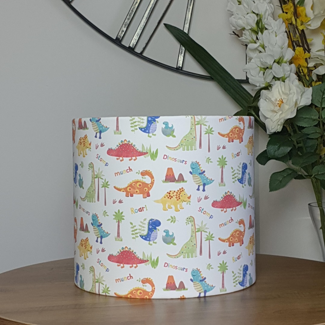 Dinosaurs Ceiling Light Shade or Table Lampshade 8",10" or 12" - Etsy