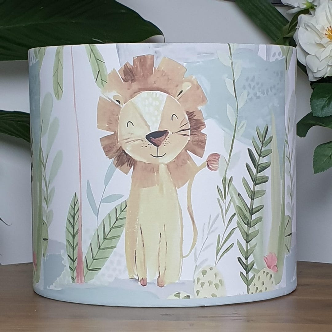 Lion Safari Bedroom/ Nursery Ceiling Light Shade or Table Lampshade 8 ...