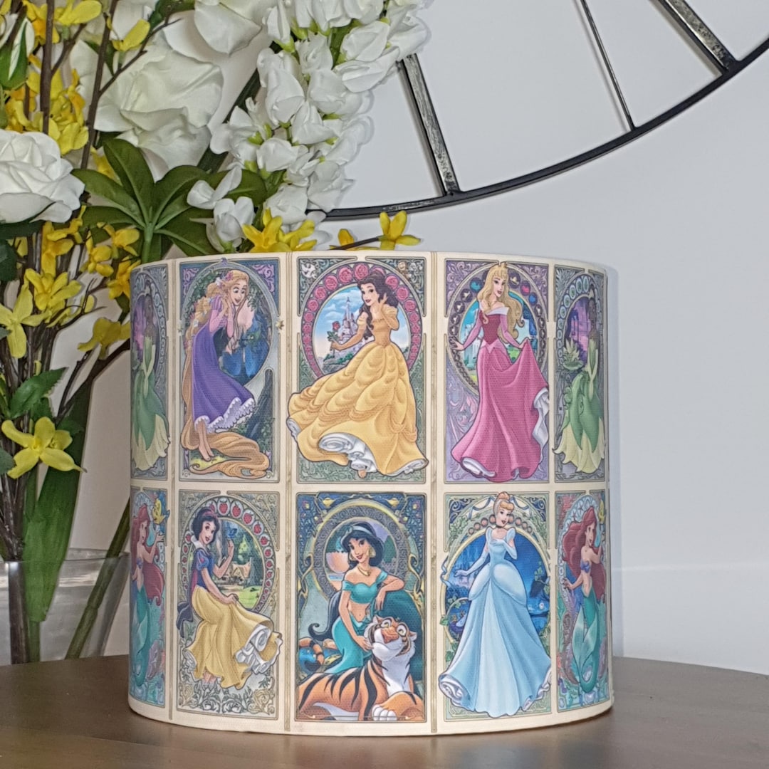Princess Characters Disney Ceiling Light Shade or Table Lampshade 8",10 ...