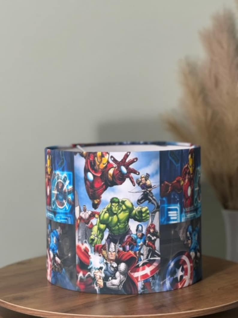 Avengers Superheroes Iron Man Ceiling Light Shade or Table Lampshade 8 ...