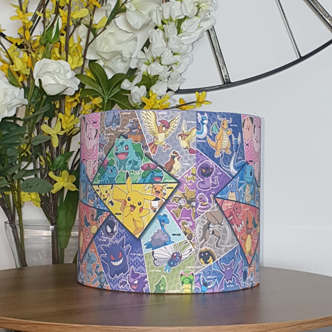 Pokemon Ceiling Light Shade or Table Lampshade 8",10" or 12" - Etsy Finland