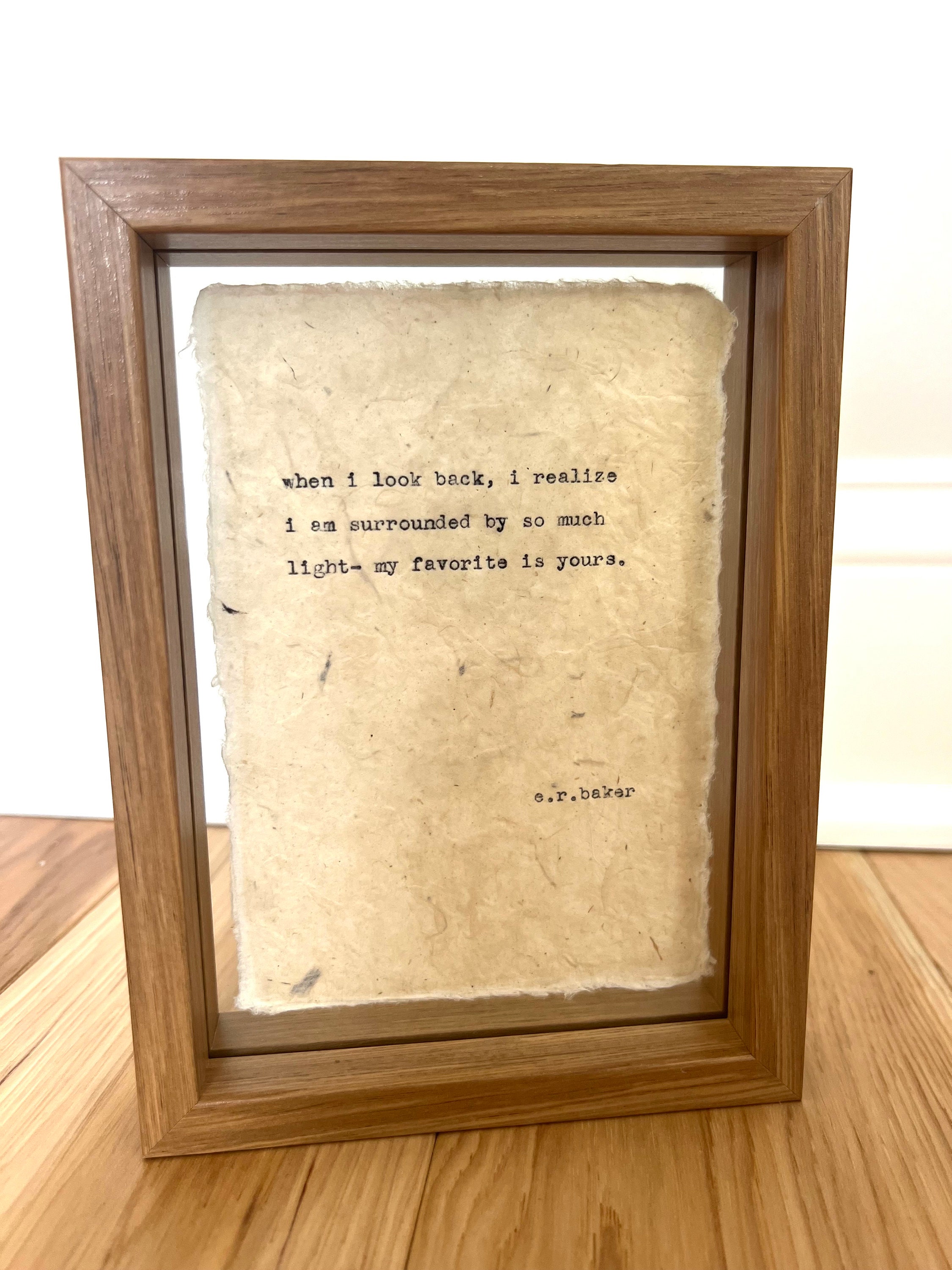 Framed Original Poem My Favorite is Yours - Etsy