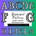 Alphabet Outline PNG Transparent Background Clipart Bundle, Nursery ...
