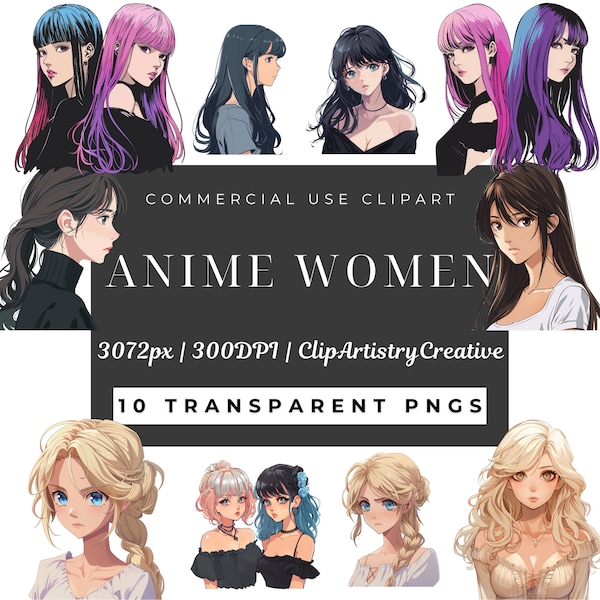 Anime Girl Card Pack - Etsy