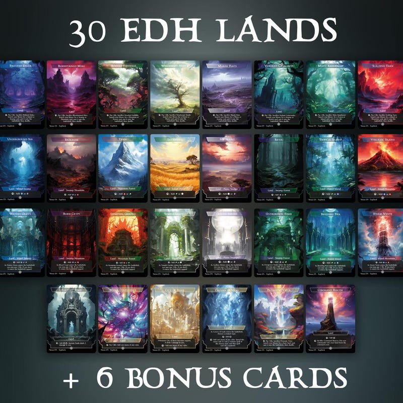 Mtg Edh Land Proxy - Etsy