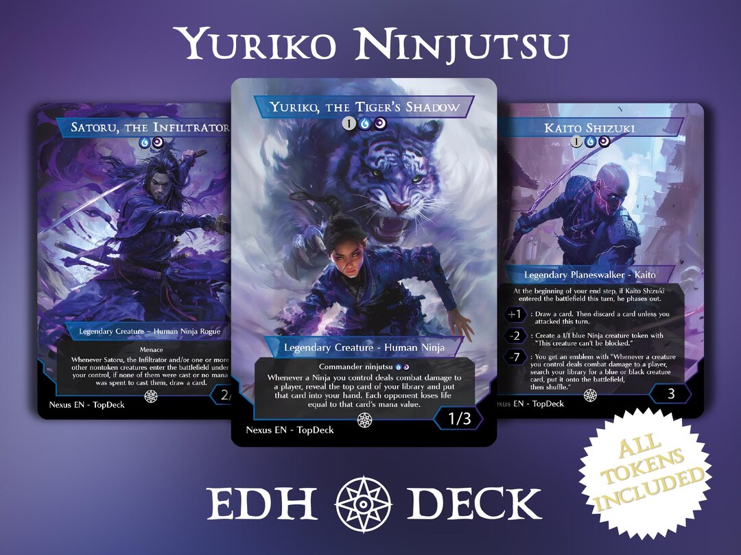 Yuriko Ninja - Commander EDH Deck - With Tokens - MTG Full Proxy Deck ...