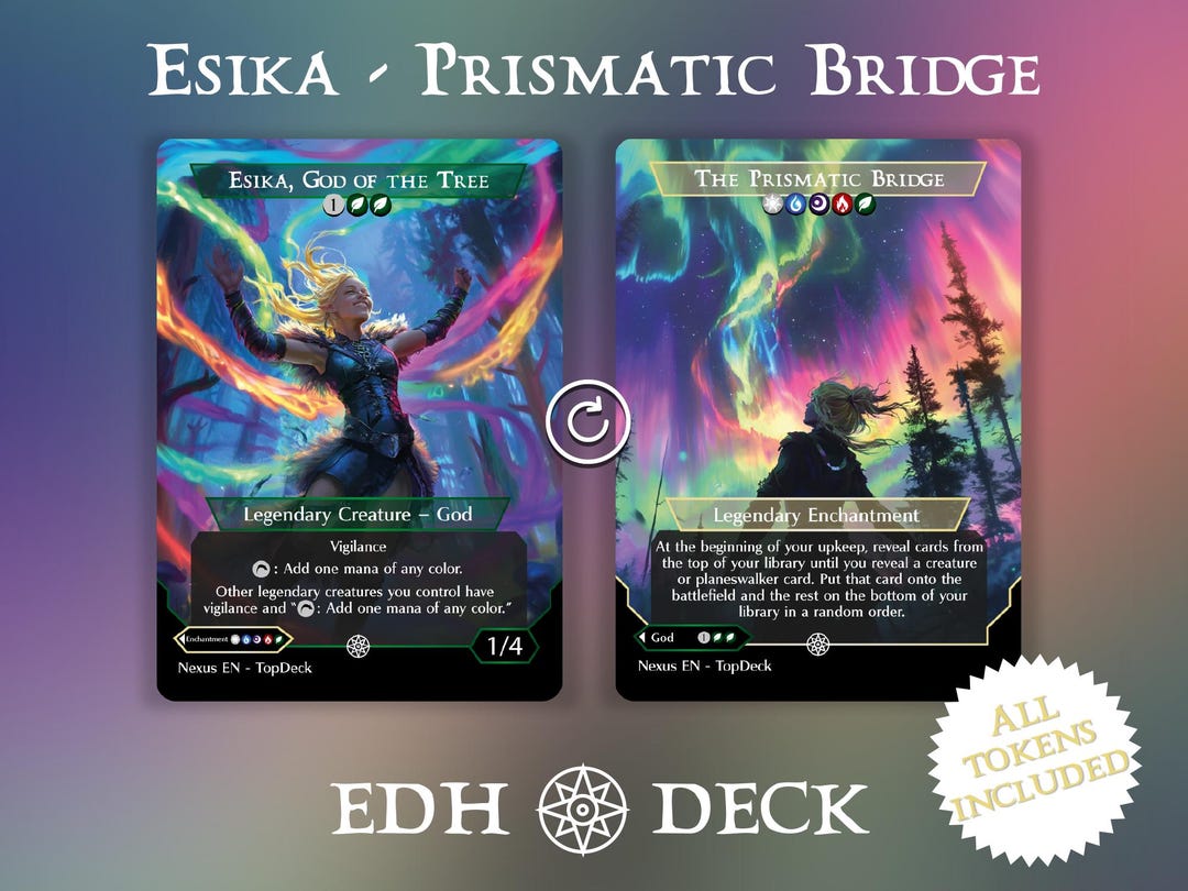 Esika Prismatic Bridge - Commander EDH Deck - With Tokens - MTG Full ...
