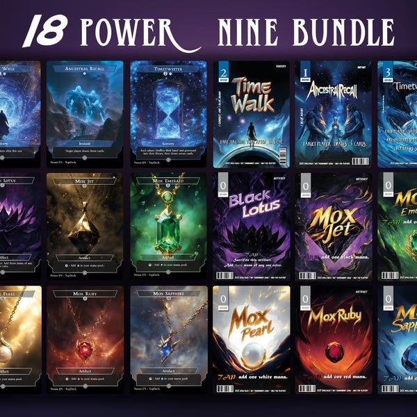 Power Nine Mtg Proxies - Etsy