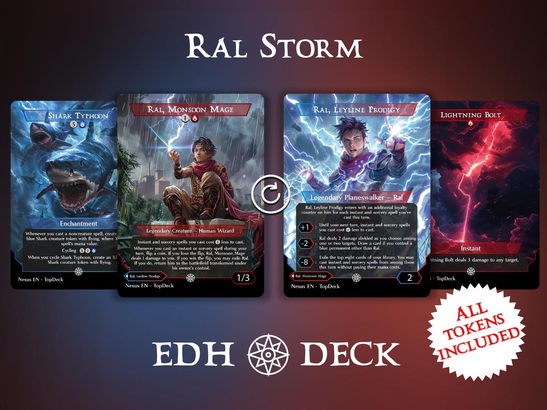 Ral Storm - Commander EDH Deck - With Tokens - MTG Full Proxy Deck ...