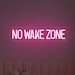 NO WAKE ZONE Neon Sign, Vintage Wall Sign, Beach Led Neon Sign, Lake ...