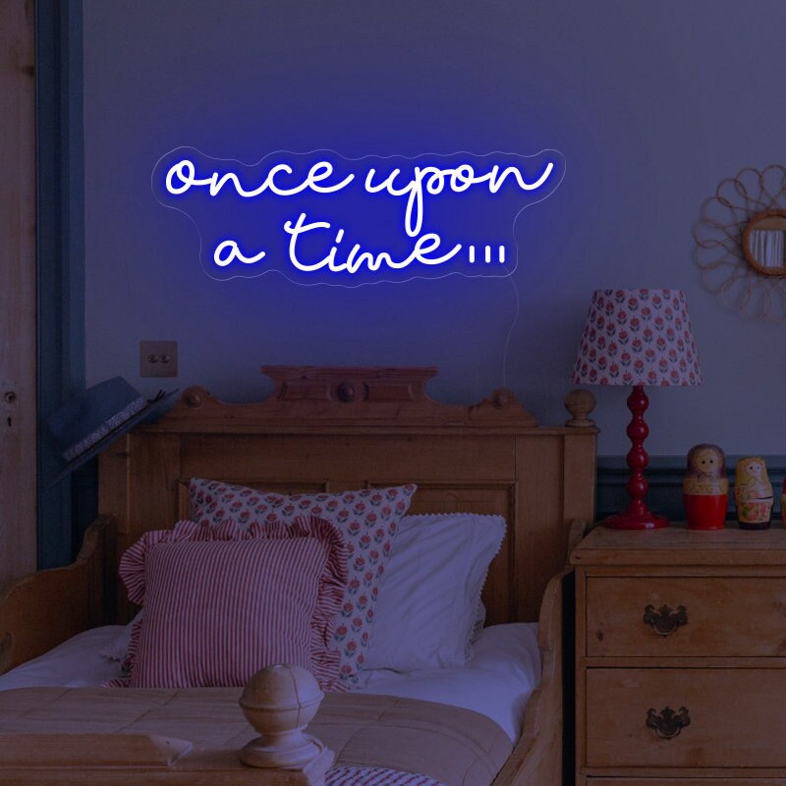Once Upon a Time Neon Sign,gifts for Children,reading Corner Decor ...