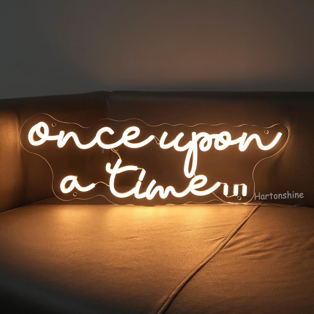 Once Upon a Time Neon Sign,gifts for Children,reading Corner Decor ...