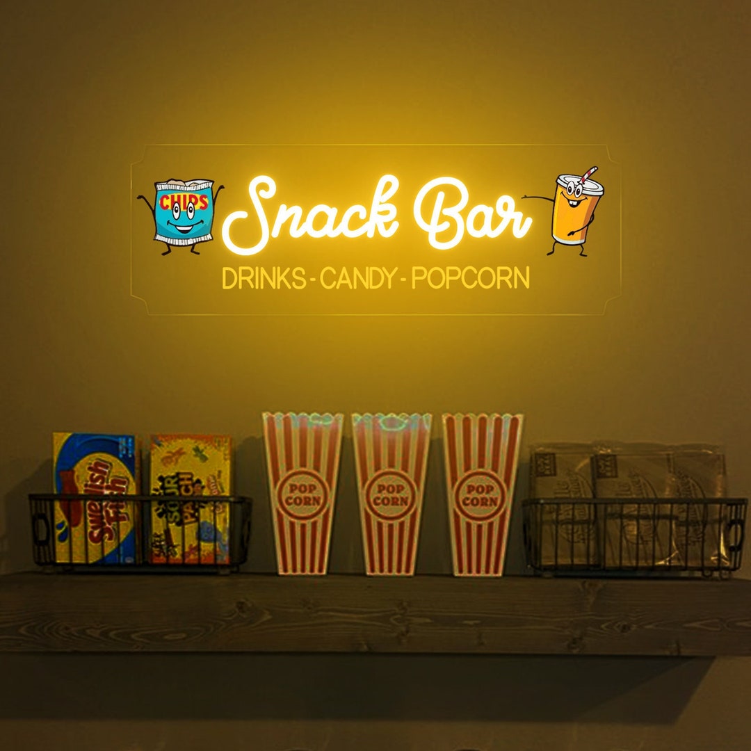 Snack Bar Neon LED Light, for Gourmet Shop Decor ,fast Food Coffee Shop ...