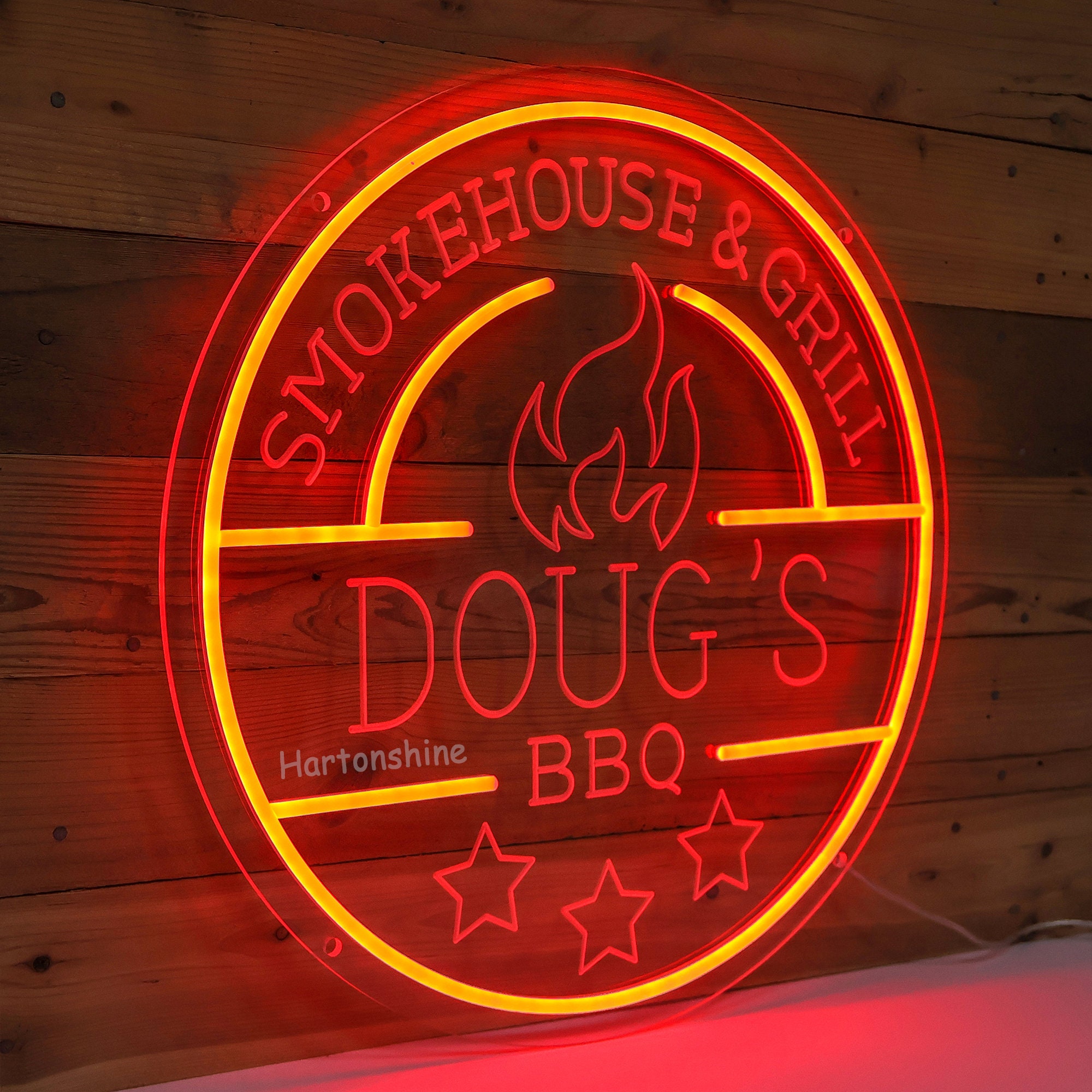 Personalized BBQ Neon Signs, Barbecue Neon Lights, Bar Party Wall Decor ...