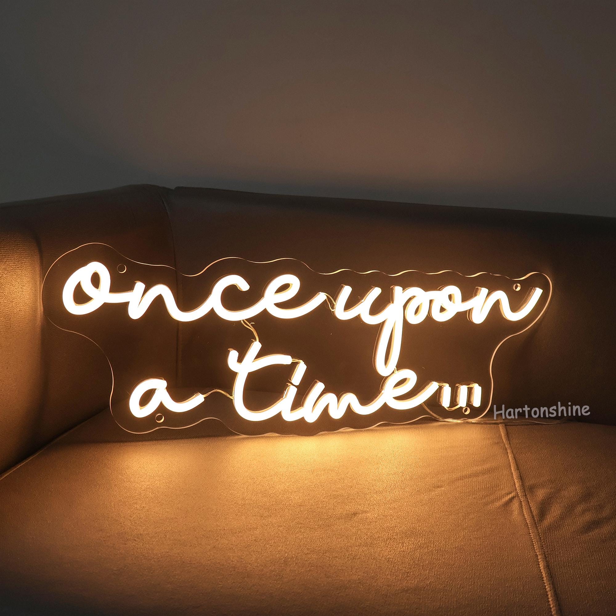 Once Upon a Time Neon Sign,gifts for Children,reading Corner Decor ...
