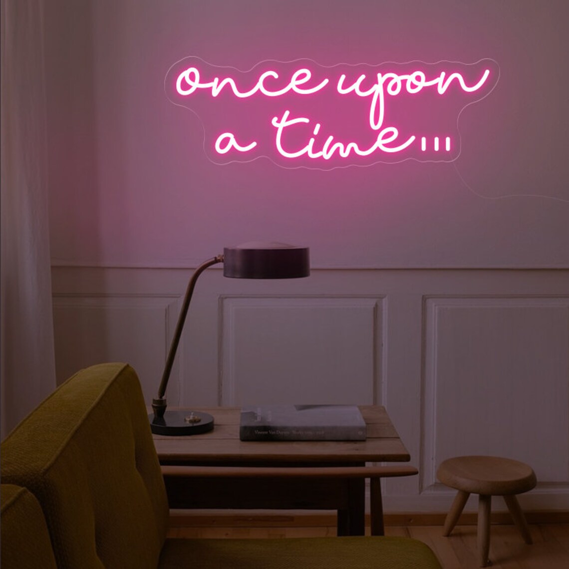 Once Upon a Time Neon Sign,gifts for Children,reading Corner Decor ...