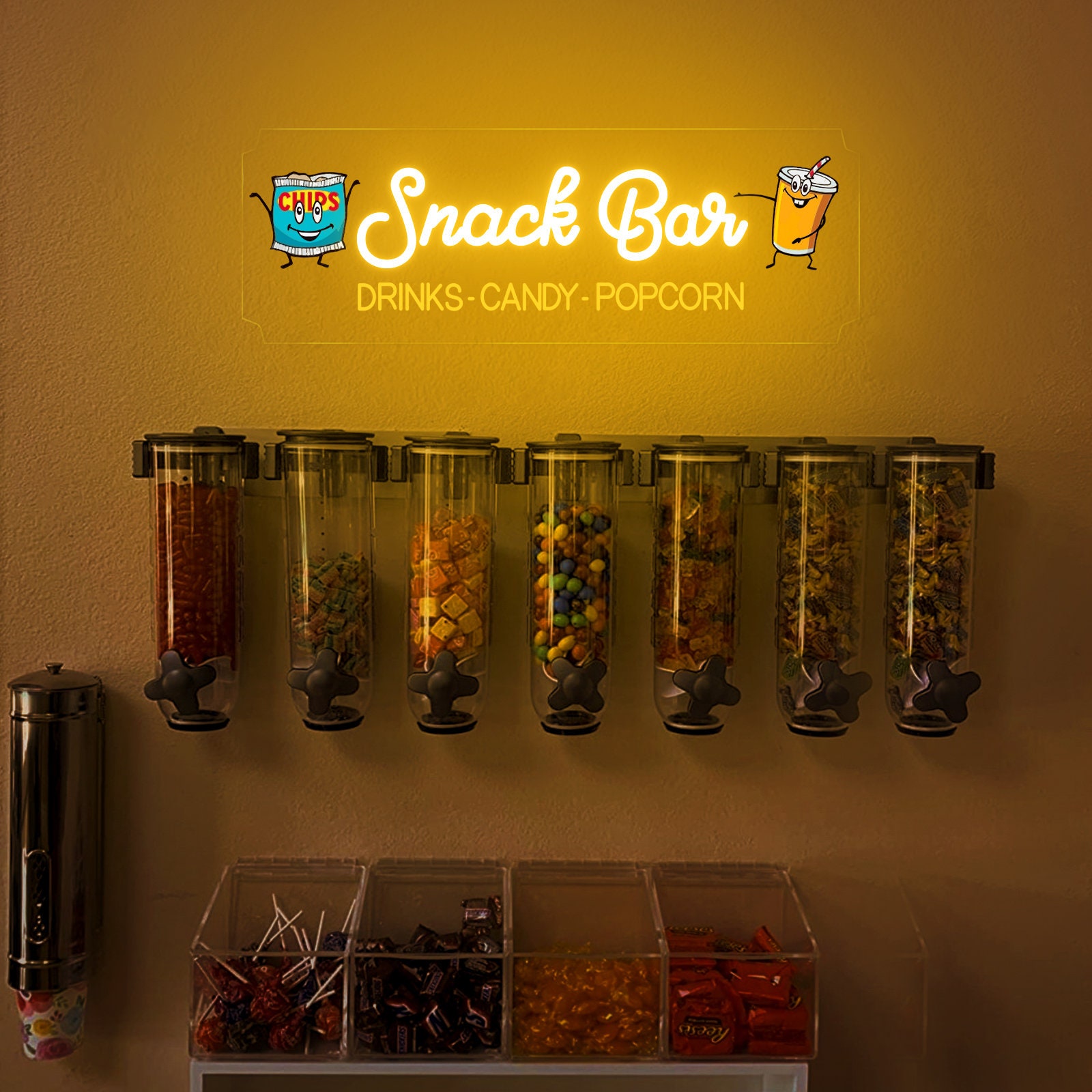 Snack Bar Neon LED Light, for Gourmet Shop Decor ,fast Food Coffee Shop ...