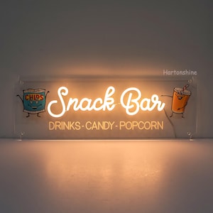 Snack Bar Neon LED Light, for Gourmet Shop Decor ,fast Food Coffee Shop ...