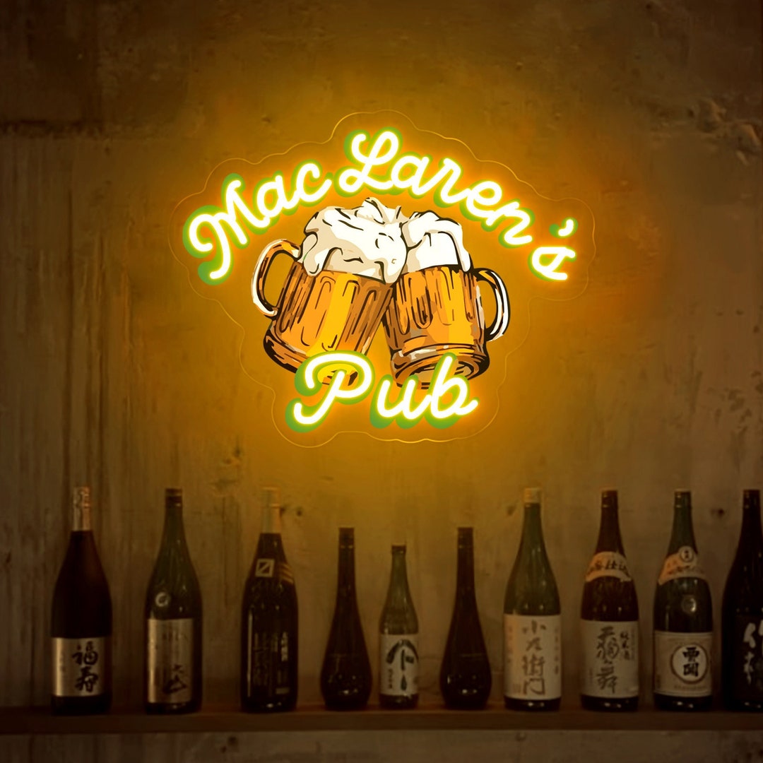 Maclaren's Pub Neon Sign, Logo Inspired on TV Show Neon, LED Light ...