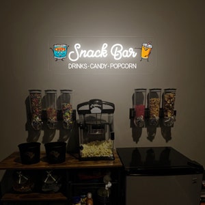 Snack Bar Neon LED Light, for Gourmet Shop Decor ,fast Food Coffee Shop ...