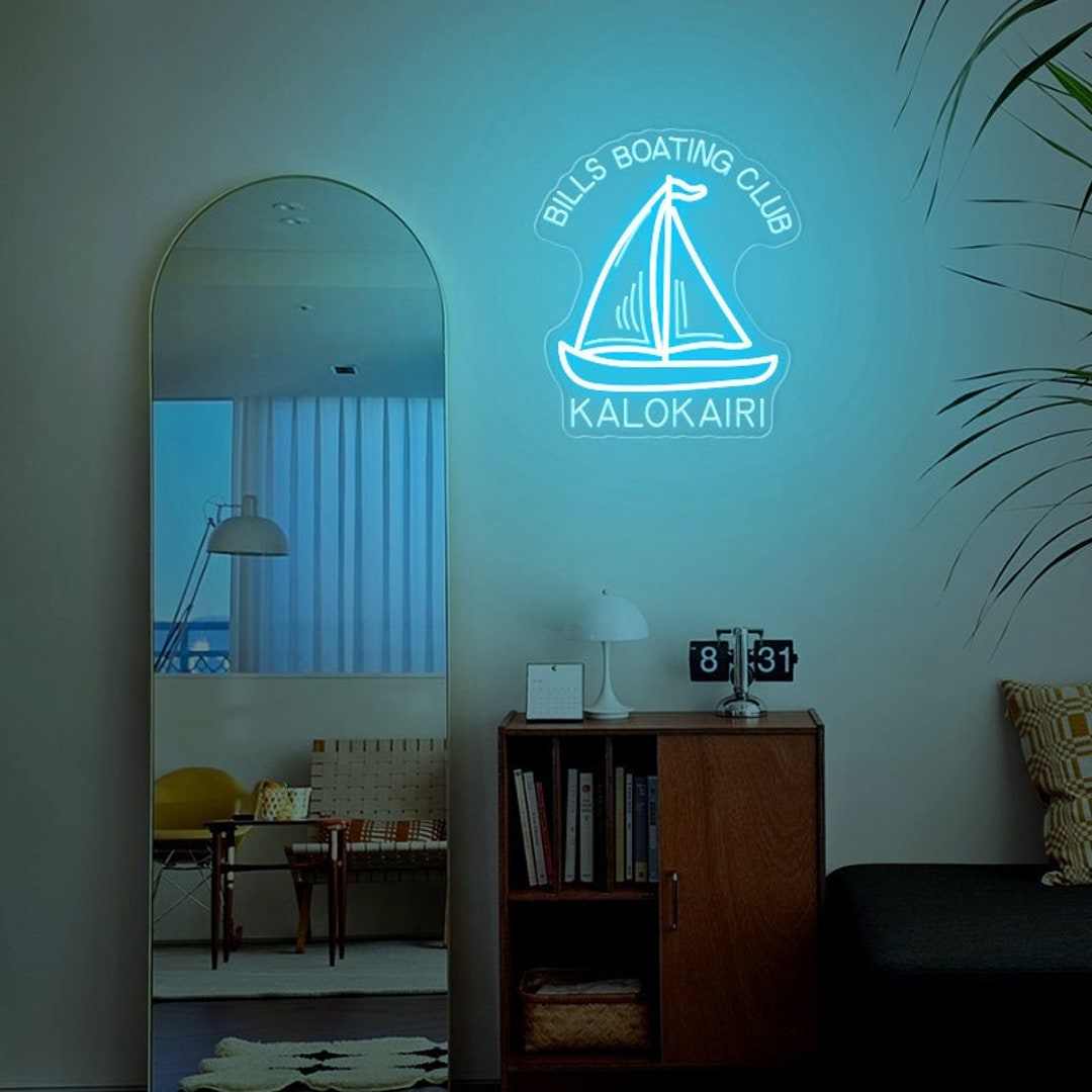 Bills Boating Club Neon Sign, A.BB.A Neon Light, Music Tour Neon, Gift ...