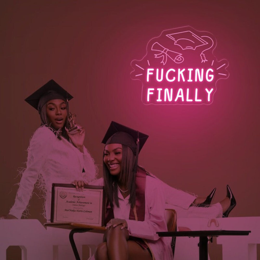Fucking Finally Led Neon Sign, Prom Party Decor, Home Wall Backdrop ...