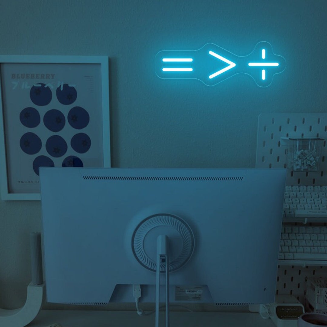 Equality is Greater Than Division Neon Light, Led Neon Sign, Human ...