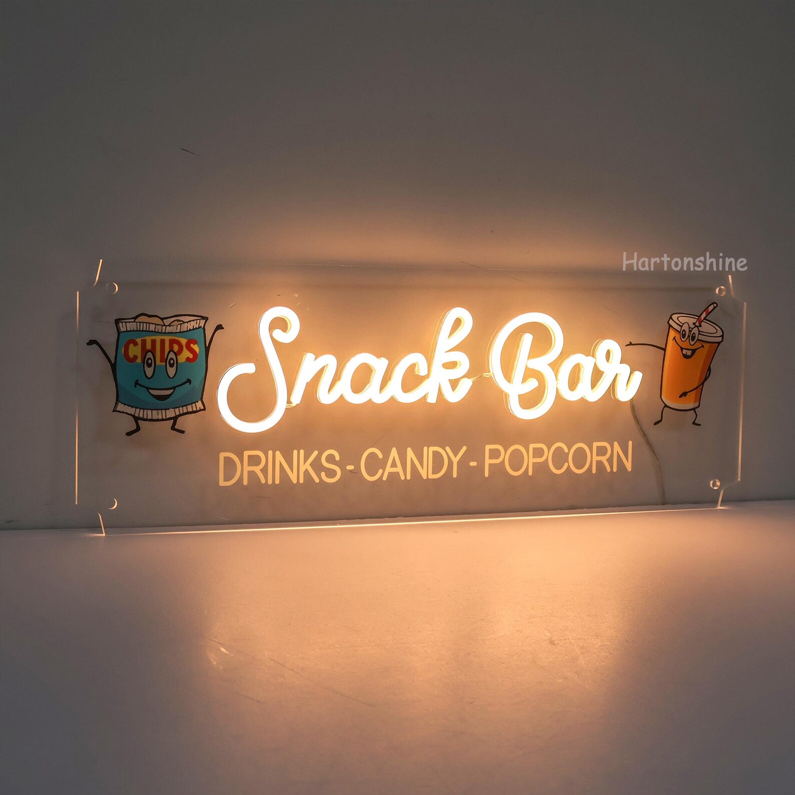 Snack Bar Neon LED Light, for Gourmet Shop Decor ,fast Food Coffee Shop ...