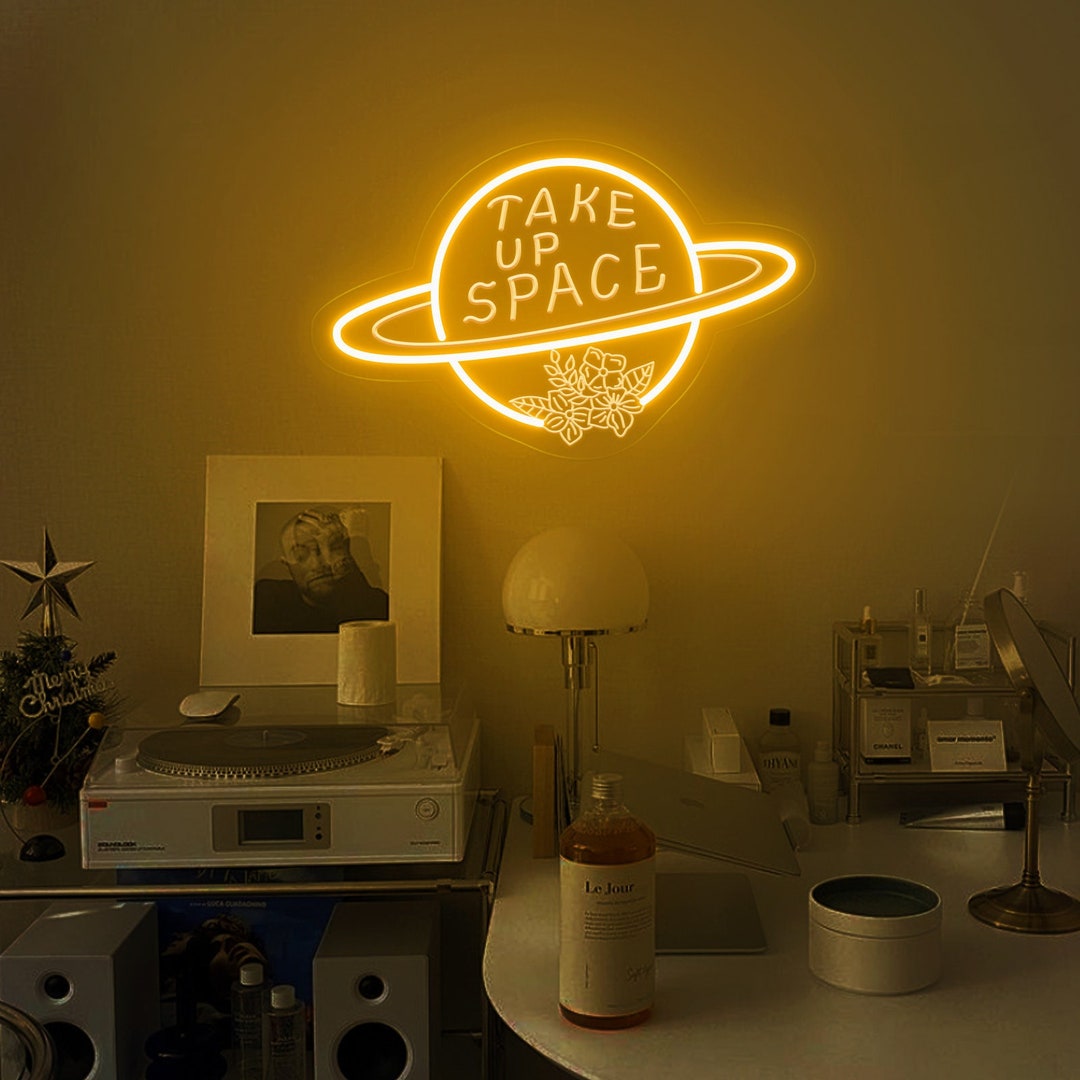 Take up Space Neon Sign, Girl Power Led Sign, Feminist Neon Light ...