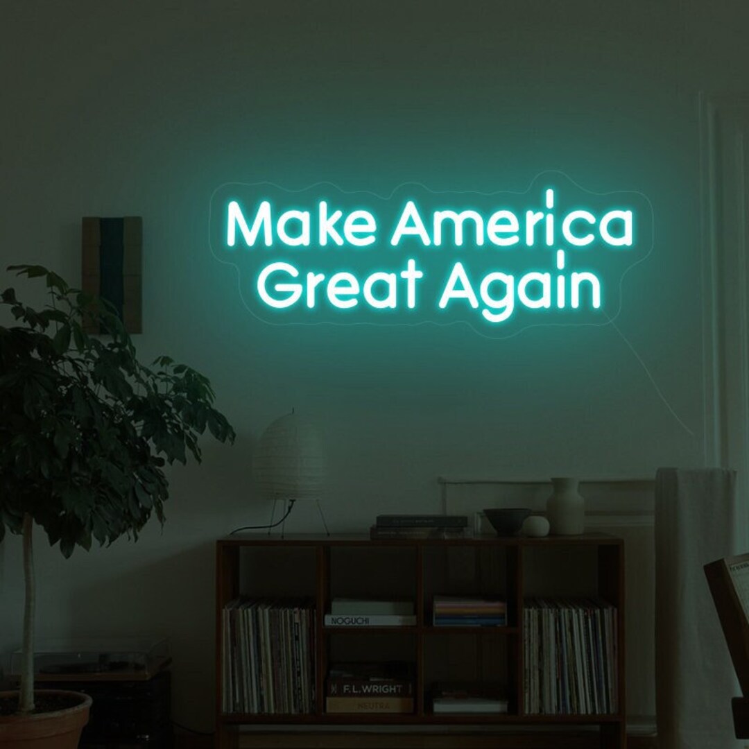 Make America Great Again Neon Sign, Retro Bedroom Neon, Gifts for Him ...