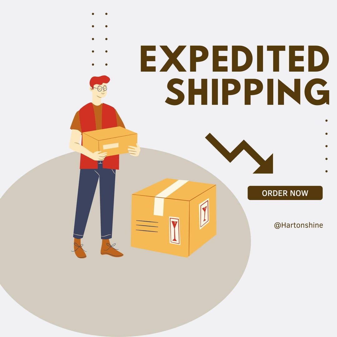 Expedited Shipping and Rush Order - Etsy