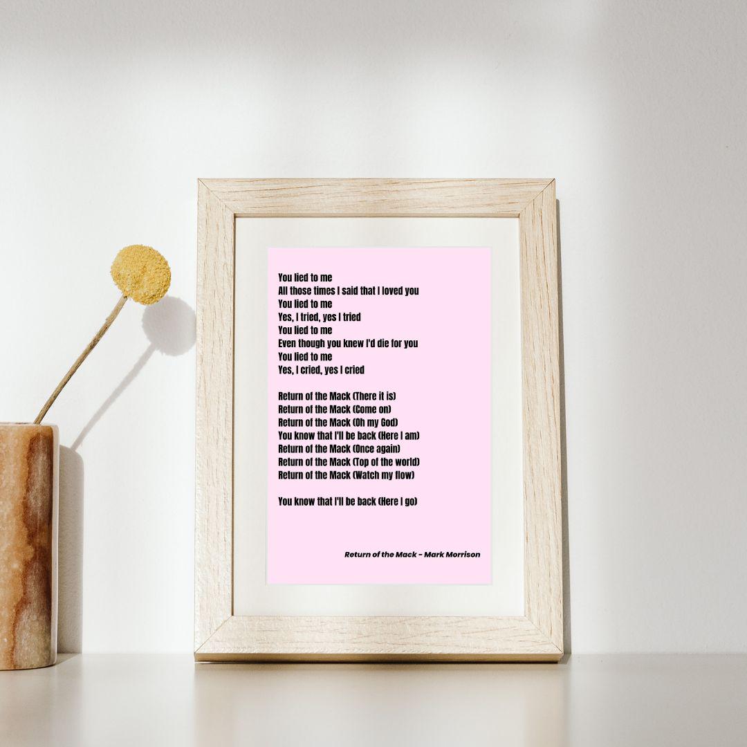 90's RNB Lyrics Canva Posters - Etsy