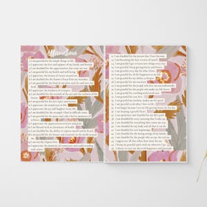Hand Painted Daily Gratitude Journal | Printable Digital Download ...