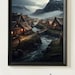 Viking Village Poster, Norse Illustration Wall Art, Room Decor for ...
